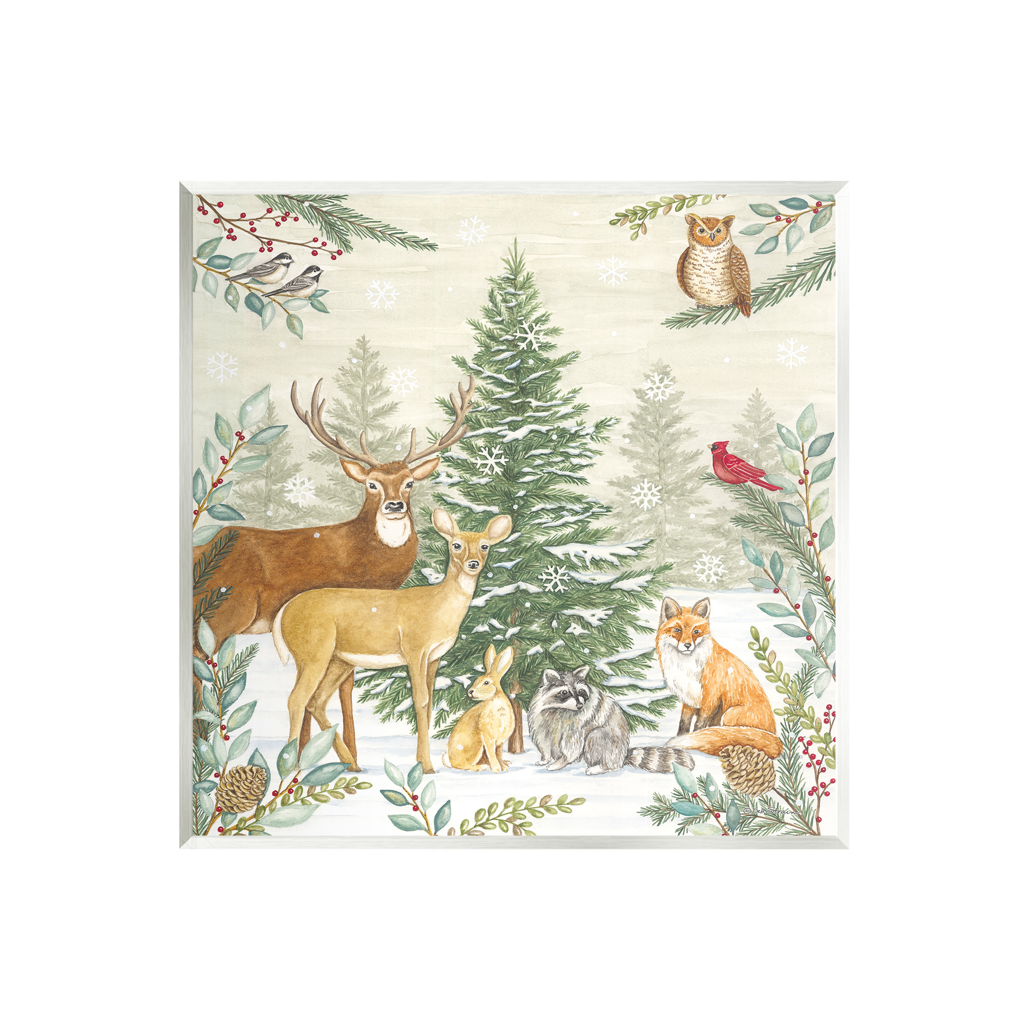 Stupell Industries Woodland Animals In Winter Wall Plaque Art Design By Deb Strain - Wayfair Canada